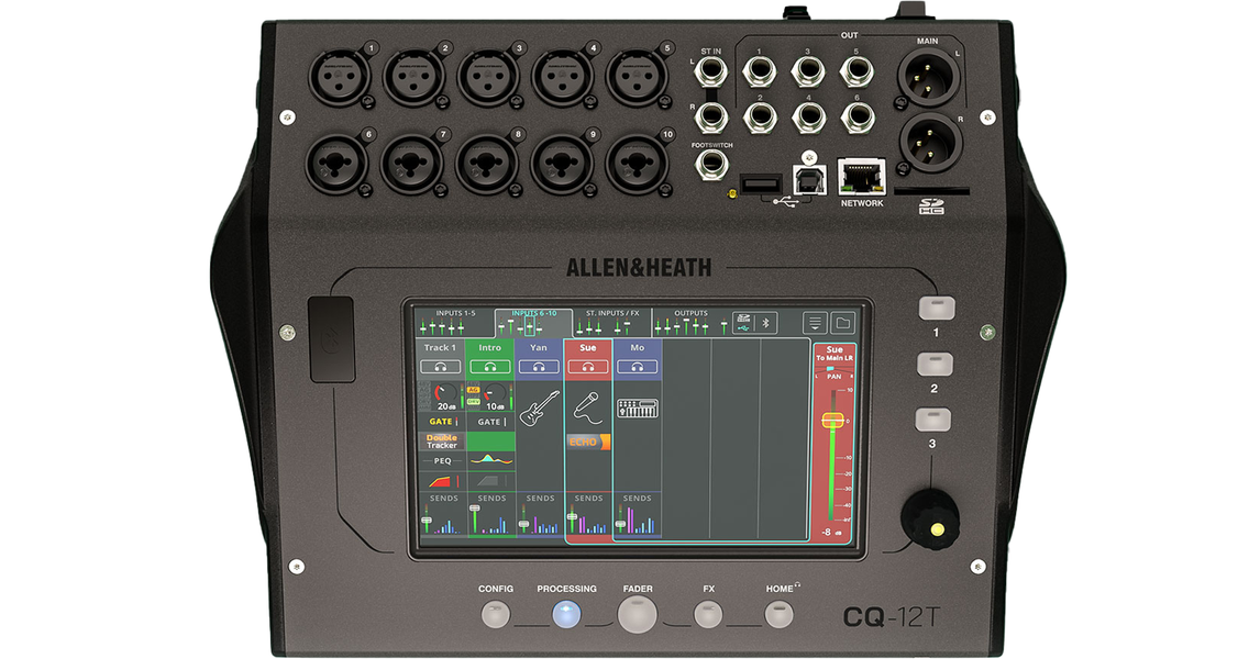 Allen & Heath - CQ12T 12 csatornás digitális keverőpult